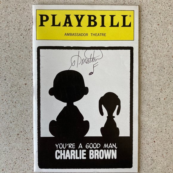 Playbill | Other | Stanley Wayne Mathis Signed Playbill Youre A Good ...
